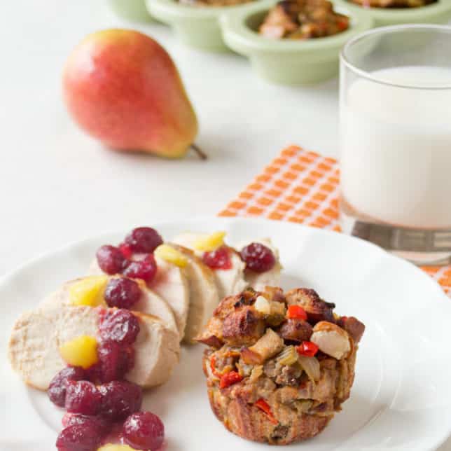 Cranberry Balsamic Chicken & Stuffing Muffins | Healthy Family Project