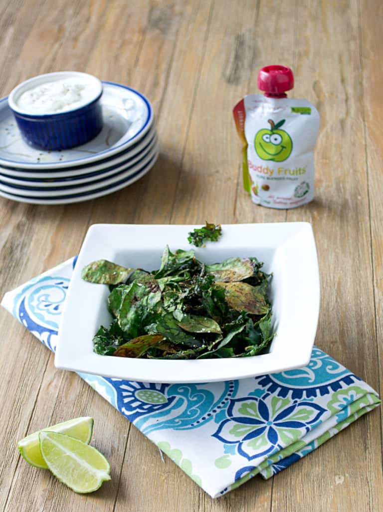 Chili Lime Kale and Spinach Chips | Healthy Family Project