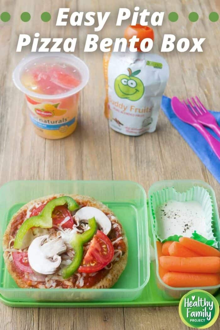 Easy Pita Pizza Bento Box | Healthy Family Project