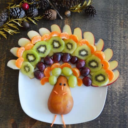 Thanksgiving Turkey Fruit Tray | Healthy Family Project