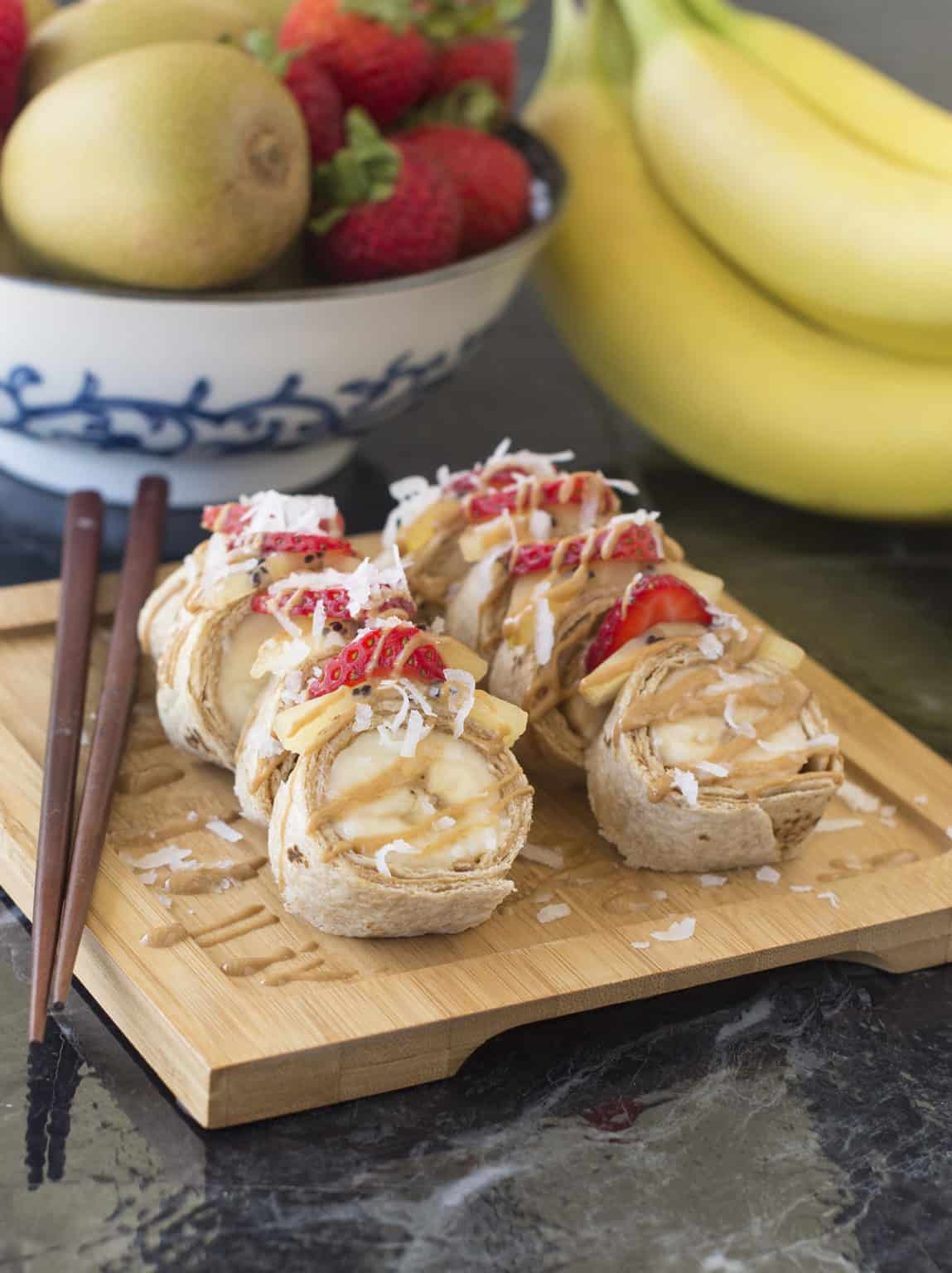 How To Make Banana Sushi Rolls | Healthy Family Project