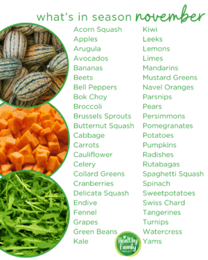 What’s in Season for November? | Healthy Family Project
