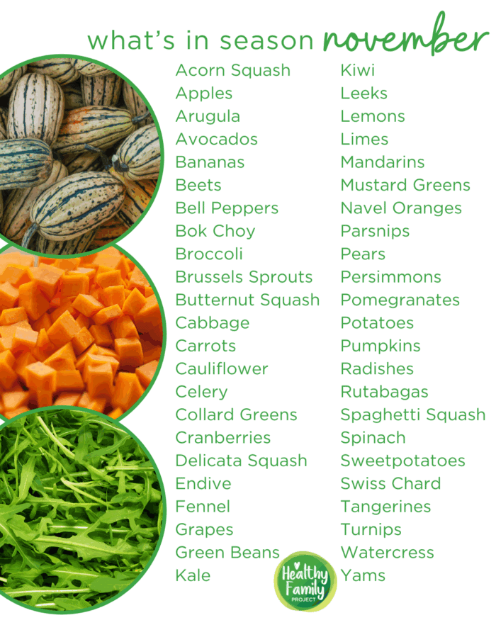 What’s in Season for November? | Healthy Family Project