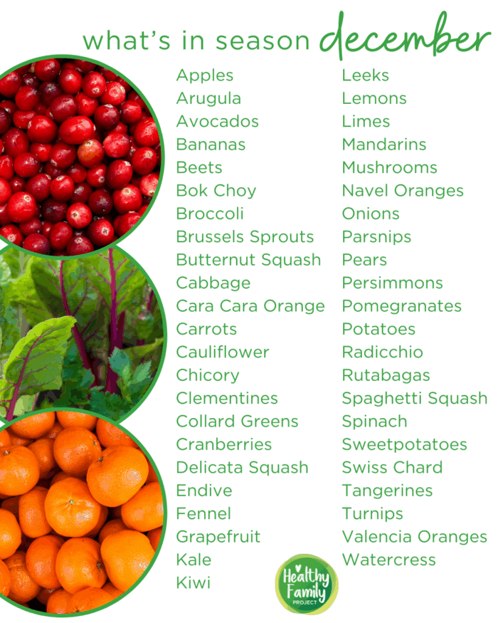 What’s in Season for December | Winter Seasonal Produce