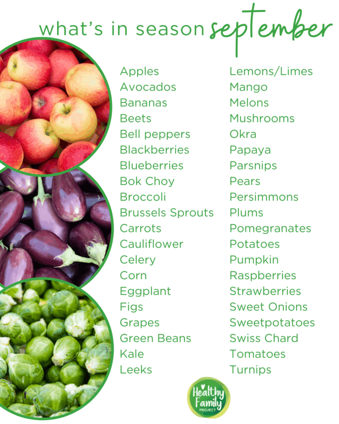 What’s in Season for September | Fall Produce | Healthy Family Project
