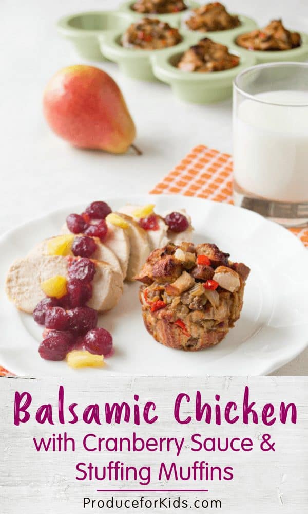 Cranberry Balsamic Chicken & Stuffing Muffins | Healthy Family Project