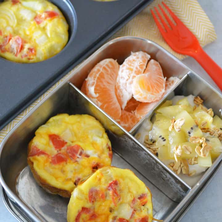 Southwest Quiche Muffins Bento Box - Healthy Family Project