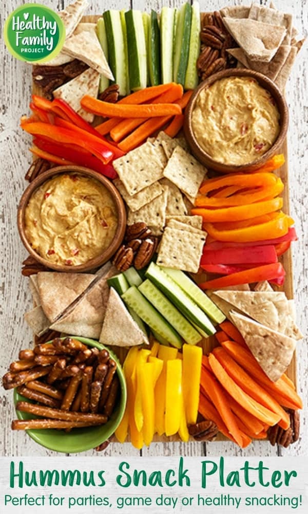 Hummus Snack Board - Healthy Family Project