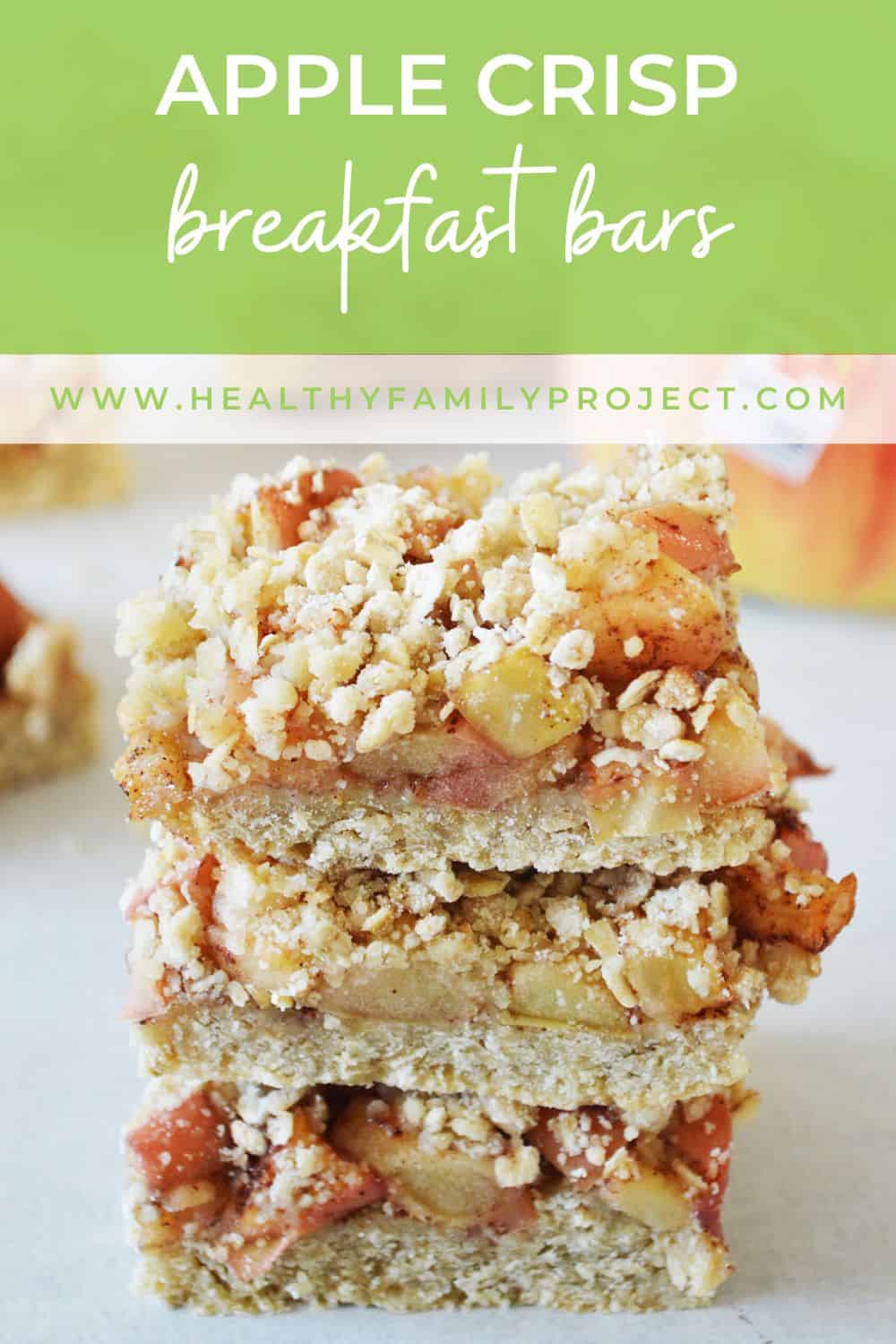 Healthy Apple Crisp Breakfast Bars | Healthy Family Project