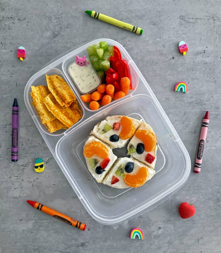 Easy Fruit Bagels with Cream Cheese | Healthy Family Project