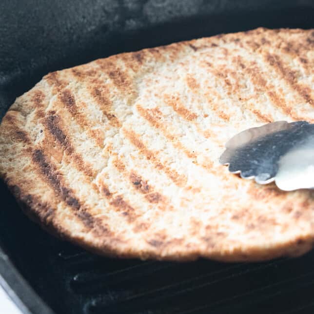 Grilled Peach Flatbread with Goat Cheese - Healthy Family Project