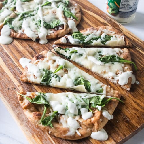 Baked Spinach Flatbread | Healthy Family Project