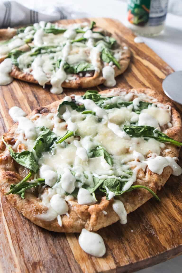 Baked Spinach Flatbread | Healthy Family Project
