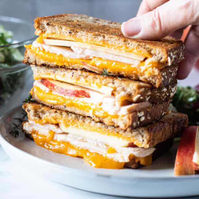 Chicken And Apple Grilled Cheese Sandwiches - Healthy Family Project