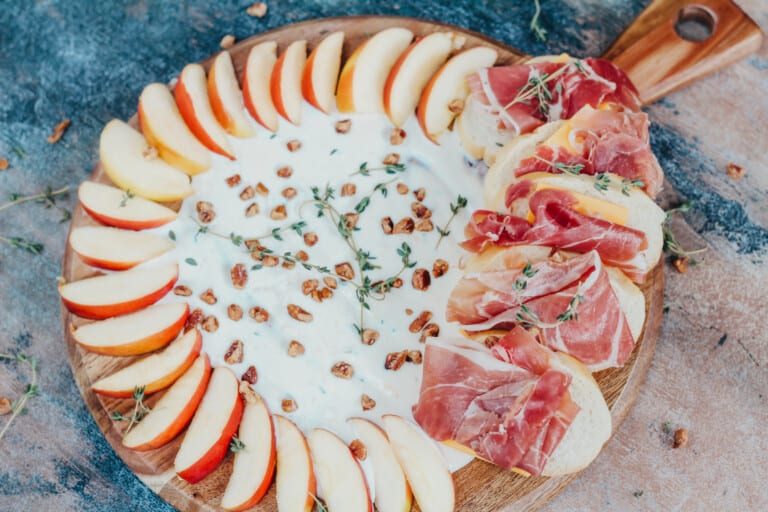 Healthy Whipped Ricotta Board with Apples - Healthy Family Project