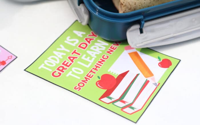 Printable Inspirational Lunchbox Notes For Kids - Healthy Family Project