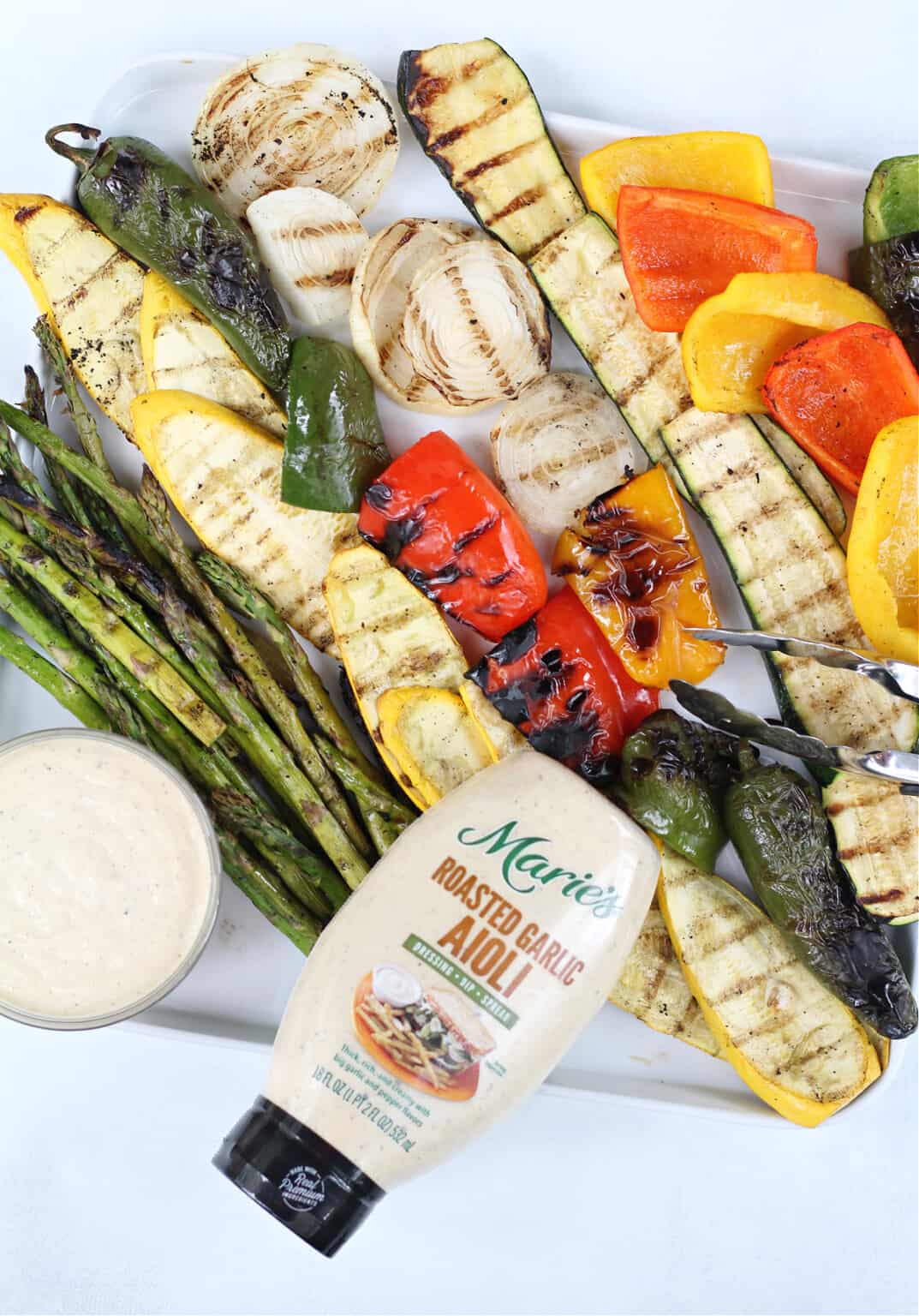 Grilled Vegetables with Roasted Garlic Aioli - Healthy Family Project
