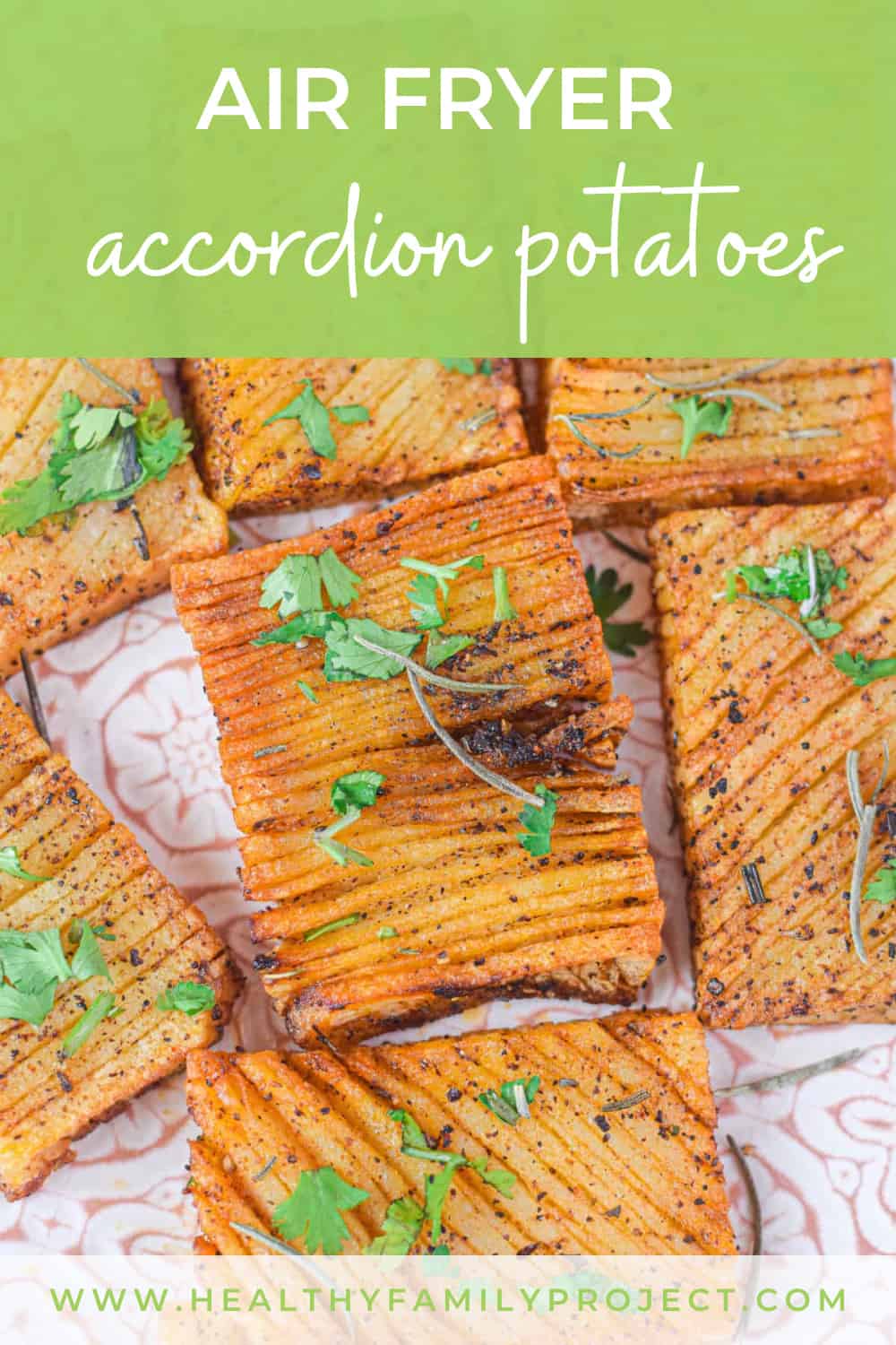 Air Fryer Accordion Potatoes - Healthy Family Project