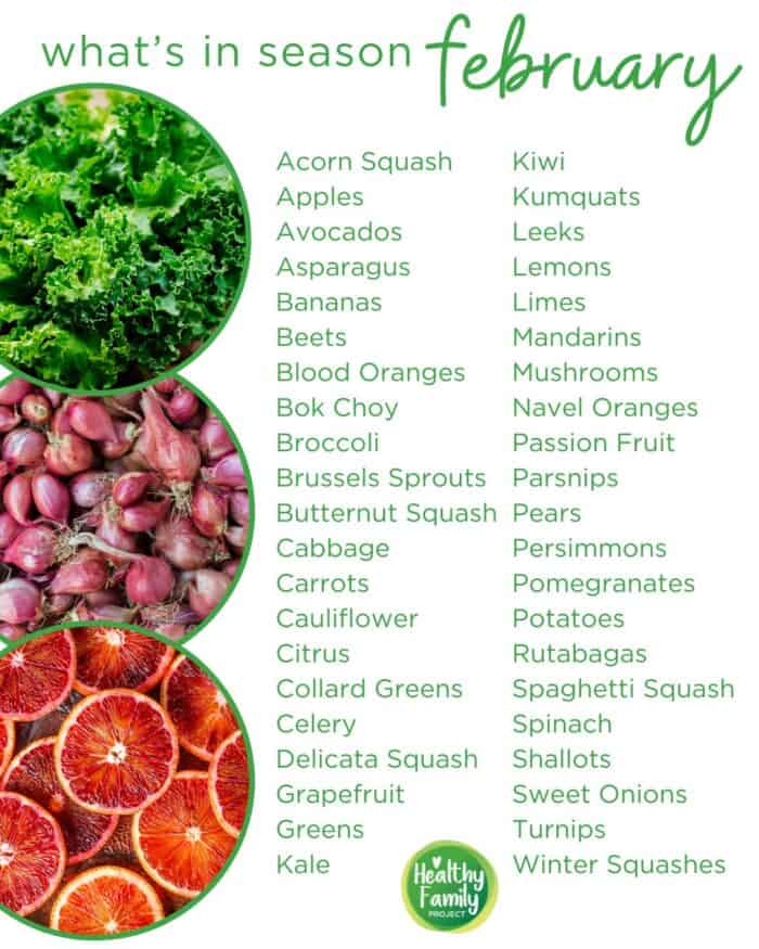 What’s in Season for February | Winter Seasonal Produce