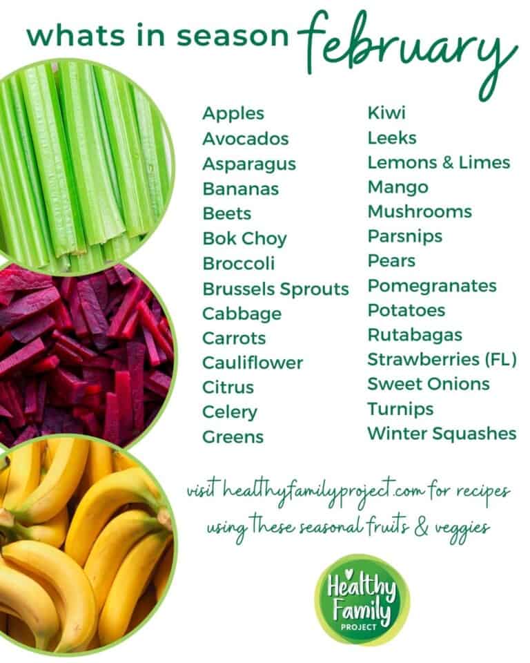 What’s in Season for February | Winter Seasonal Produce