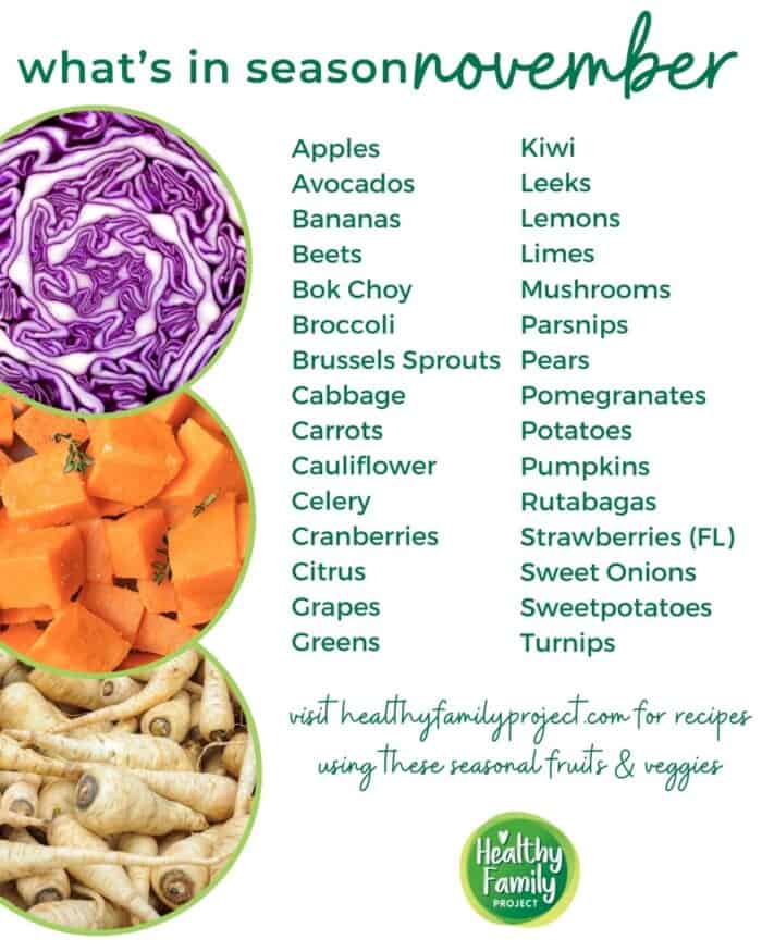 What’s in Season for November? | Healthy Family Project