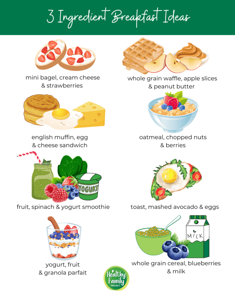 Easy Breakfast Ideas with 3-Ingredients | Healthy Family Project