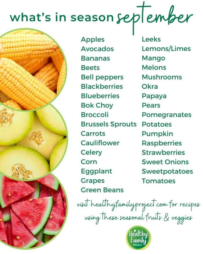 What’s in Season for September | Fall Produce | Healthy Family Project