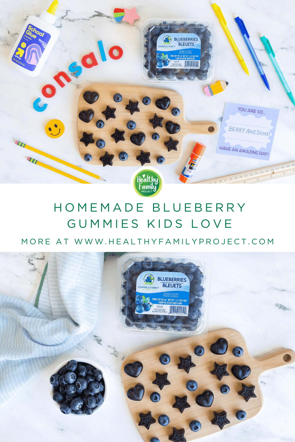 Homemade Blueberry Gummies Kids Love - Healthy Family Project