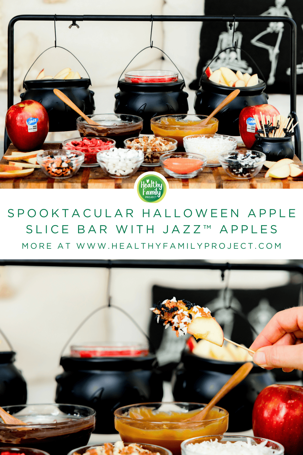 Spooktacular Halloween Apple Slice Bar with JAZZ™ Apples - Healthy ...